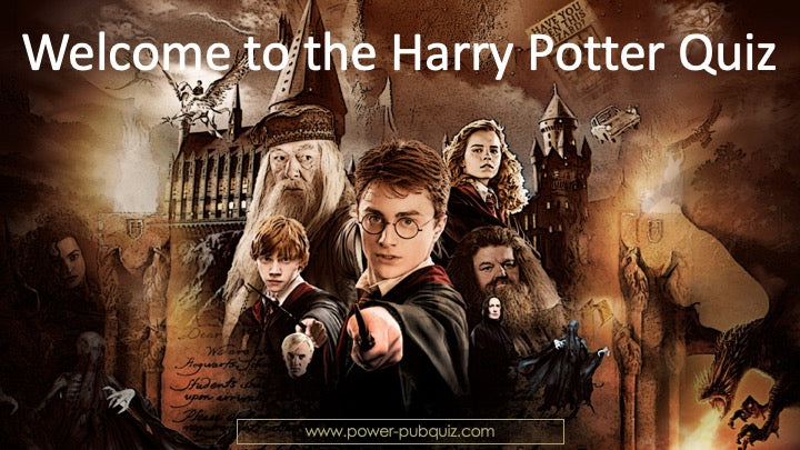 Ready Made Harry Potter Quiz – Power Pub Quiz