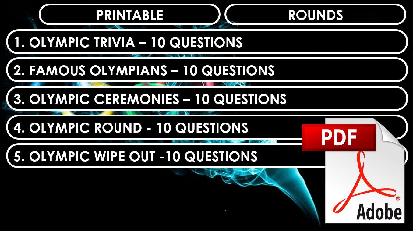 Ready Made Olympics Quiz – Power Pub Quiz